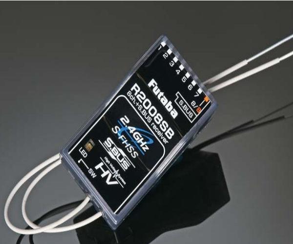 Futaba FUTL7608 R2008SB S.Bus 8-Channel 2.4GHz S-FHSS Aircraft Receiver | PowerHobby