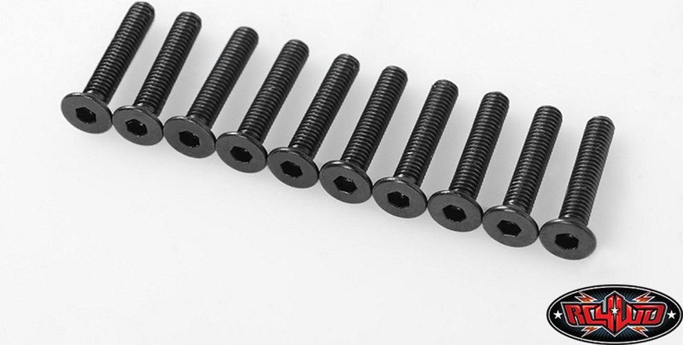 RC4WD Z-S1720 Steel Flat Head Socket Cap Screws M3 x 16mm (10) Axial S | PowerHobby