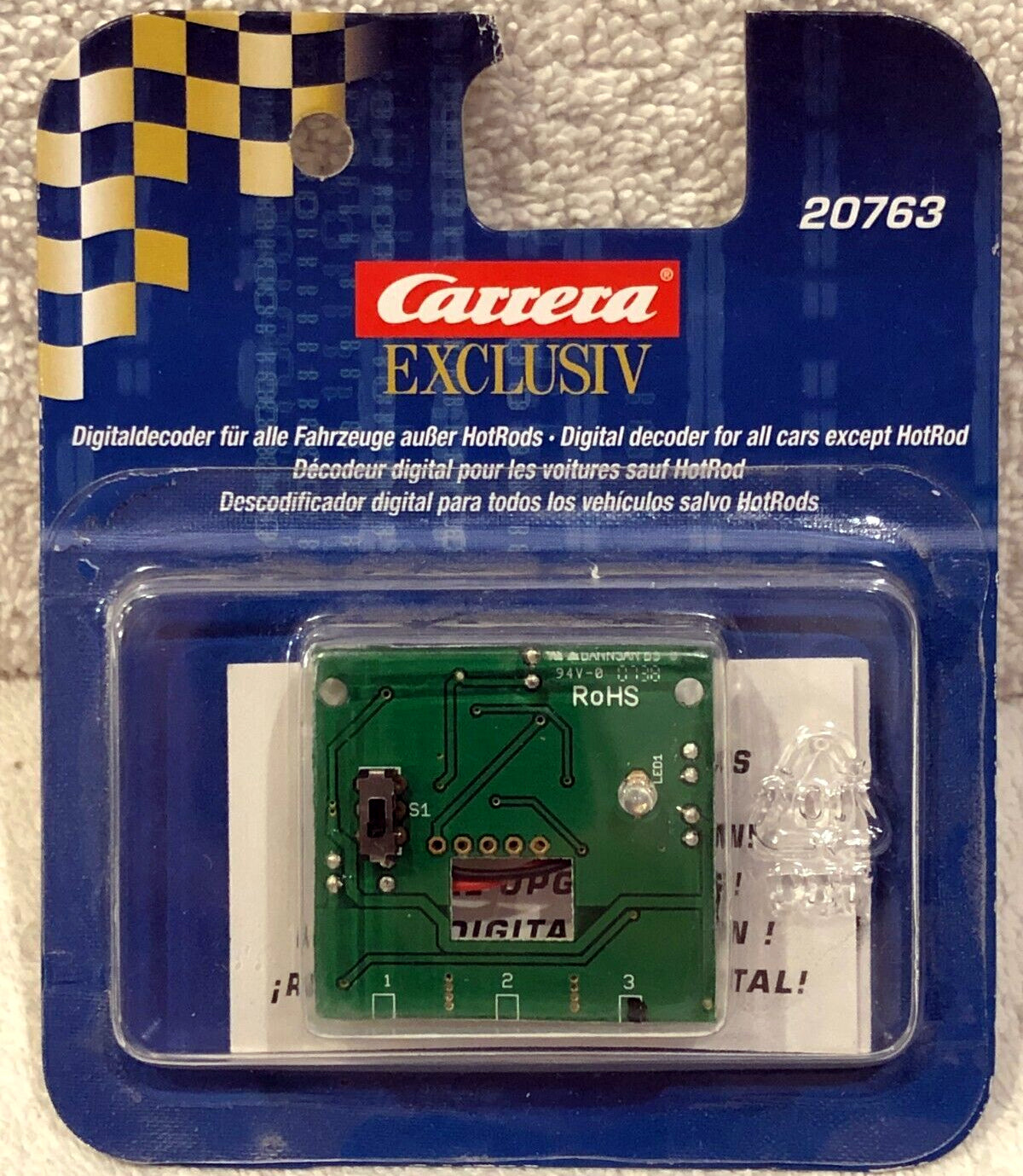 Carrera 26763 Exclusiv Digital Decoder Chip 1/24 Slot Car except HotRod ...