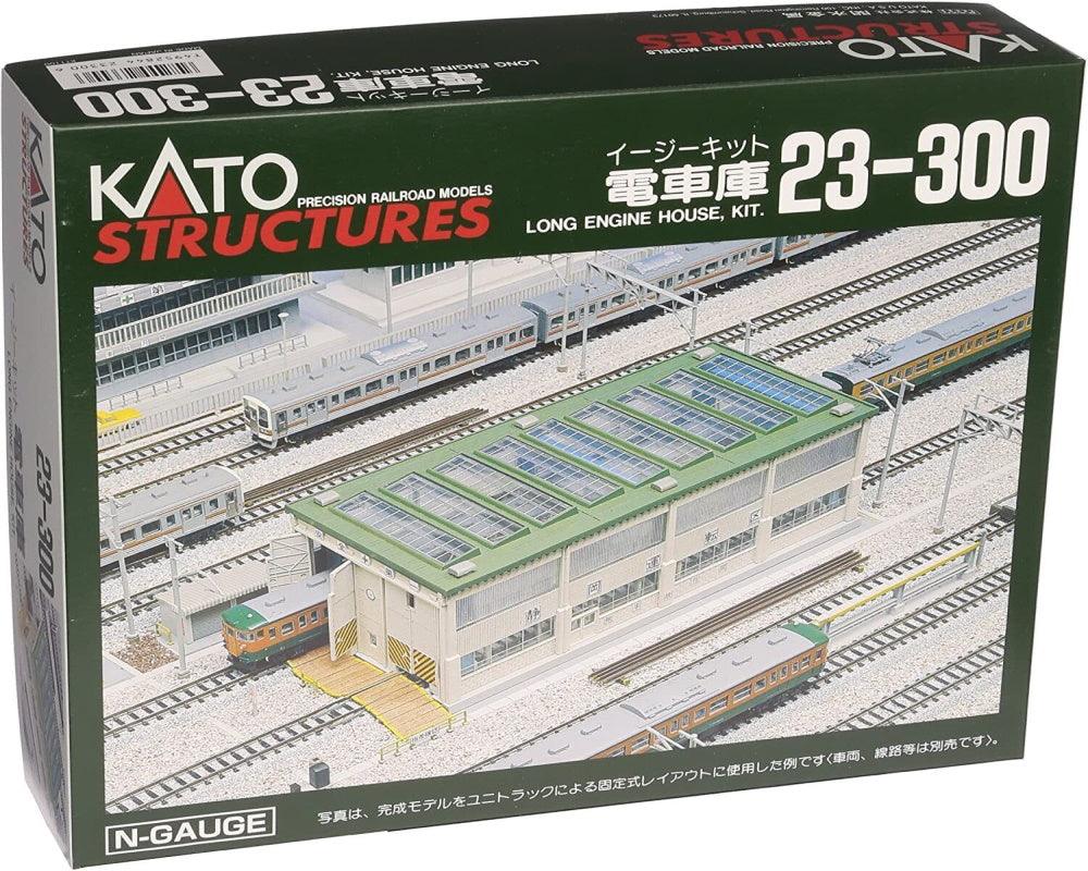 Kato 23-300 N Scale Long Engine House Kit UniTrack | PowerHobby