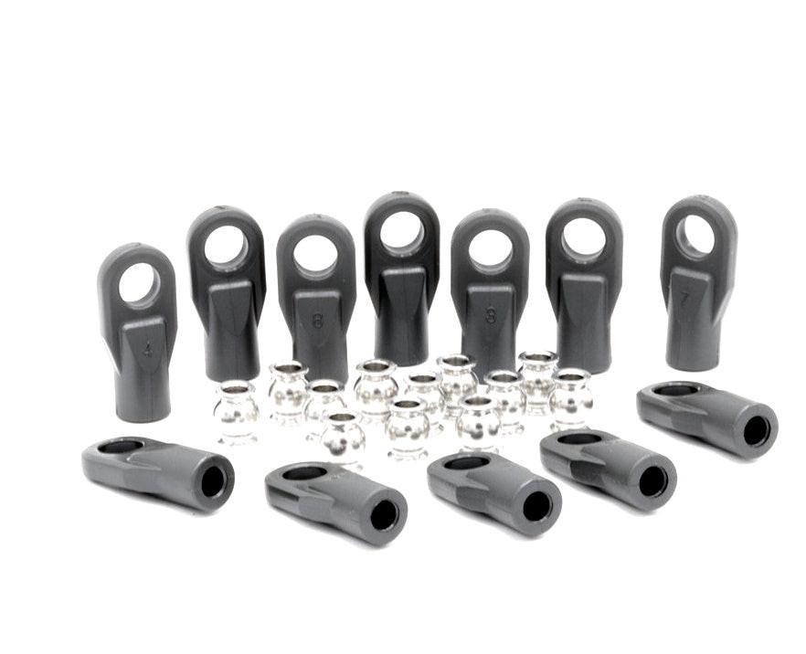 Losi LOS214047 4-link Rod End & Pivot Balls (16): Mini LMT | PowerHobby