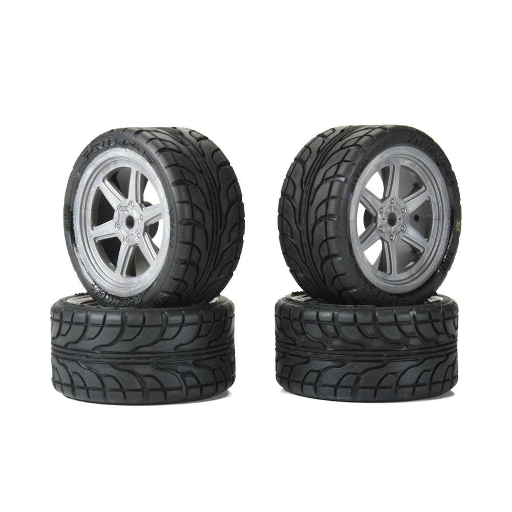 Proline 1030810 1/12 Avenger Tire on Overdrive Gray Wheel 8mm Hex (4 ...