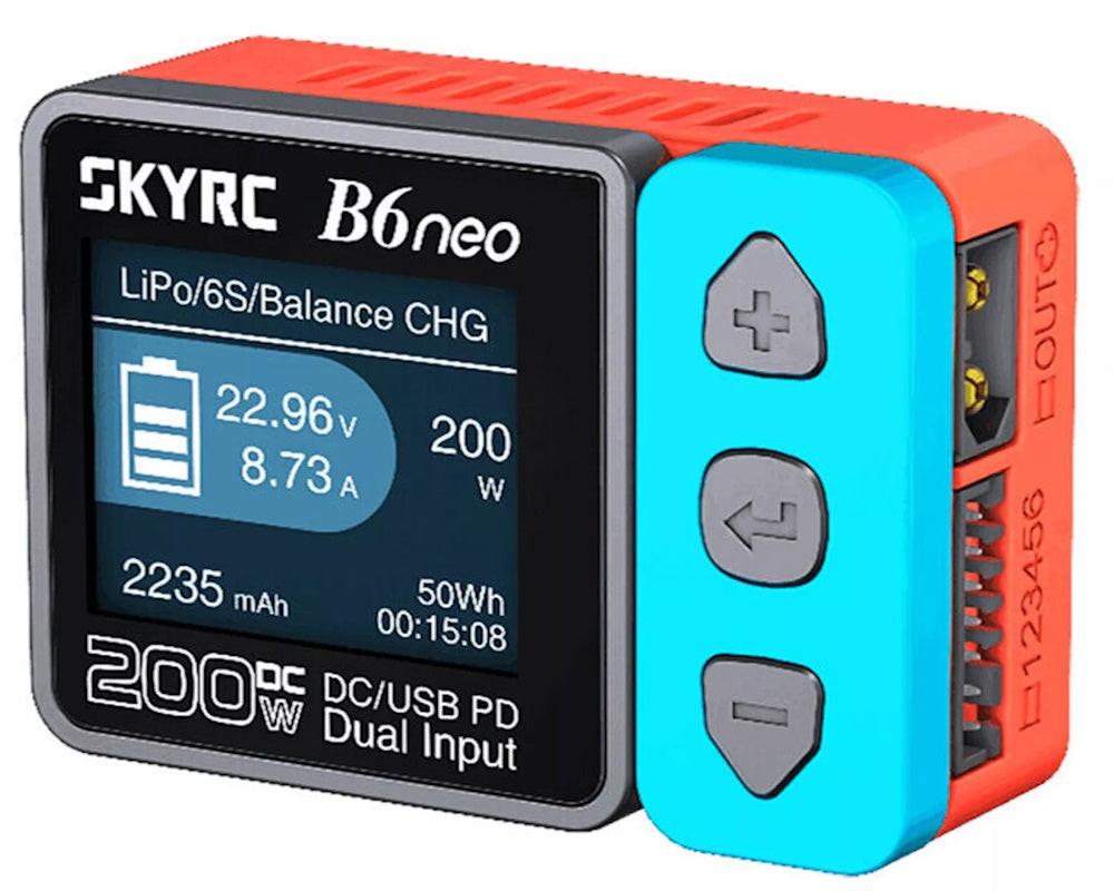 SkyRC B6 Neo 200W DC/USB PD Dual Input Smart Charger | PowerHobby