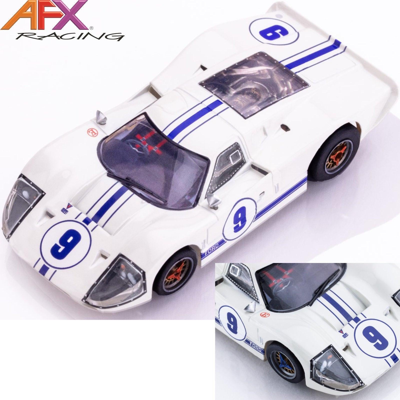 AFX 22078 Ford GT40 Mark IV #9 White HO Slot Car AFX22078 Mega G+ ...