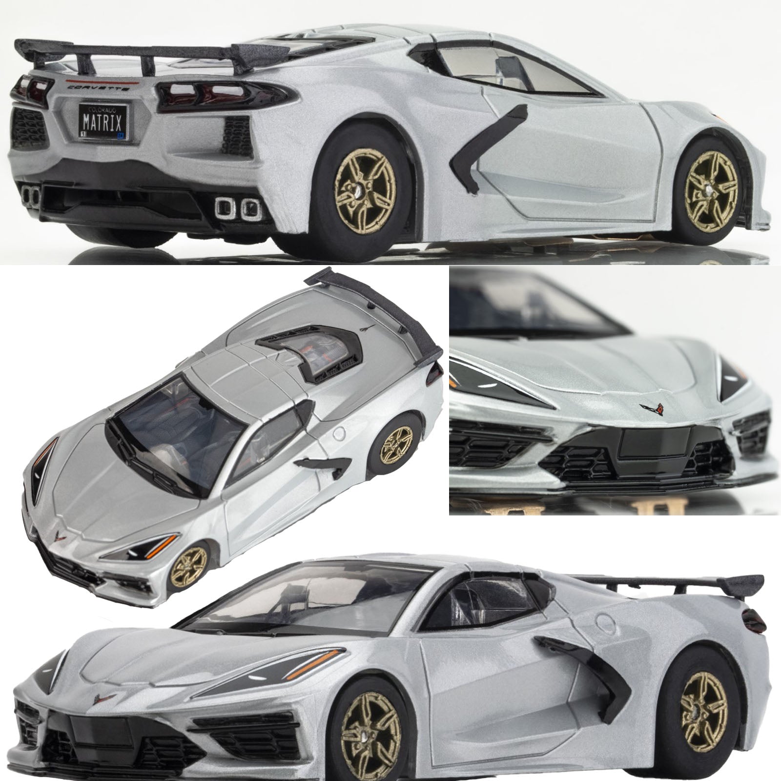 AFX Chevy Corvette C8 Ceramic Matrix Metallic HO Slot Car 22095 Mega G+ ...