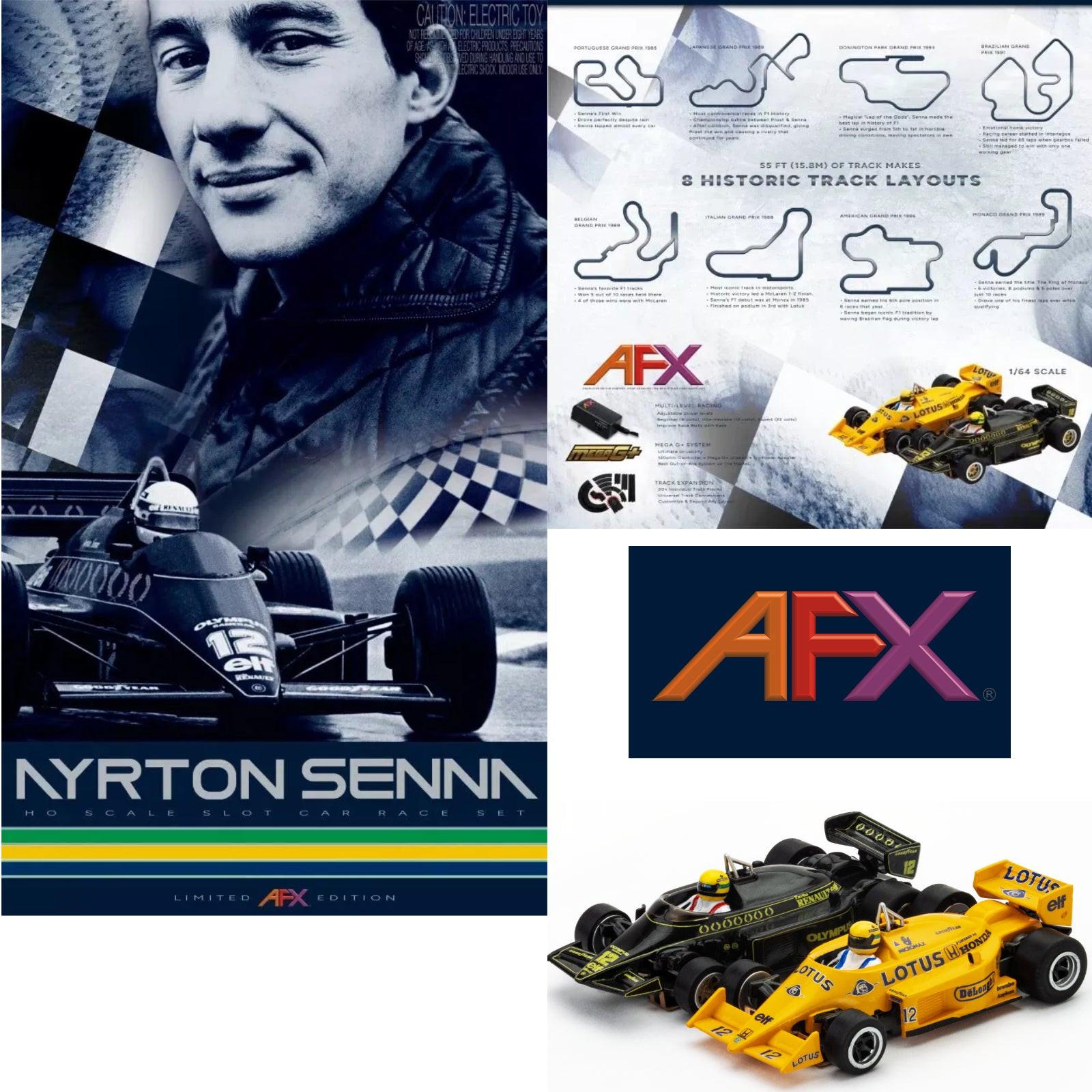 AFX Ayrton Senna Lotus Limited Edition HO Scale Slot Car Formula Race ...