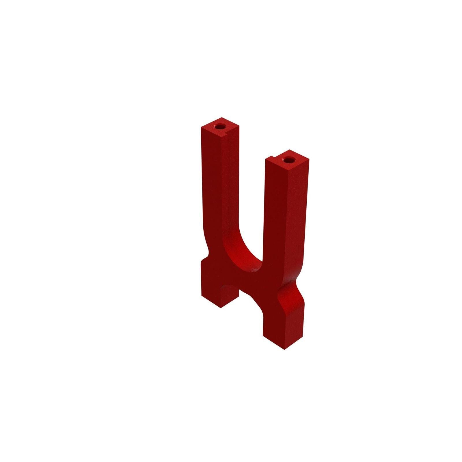 Arrma ARA320666 Aluminum Center Diff Holder Red Limitless 1/7 | PowerHobby