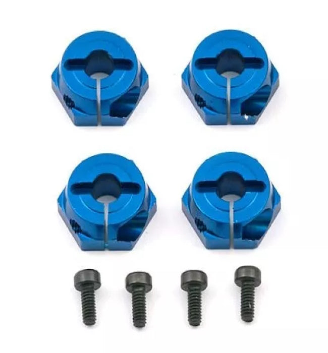 Associated Clamping Wheel Hex (Blue) (4): TC6 and TC6.1 1/10 scale tou ...