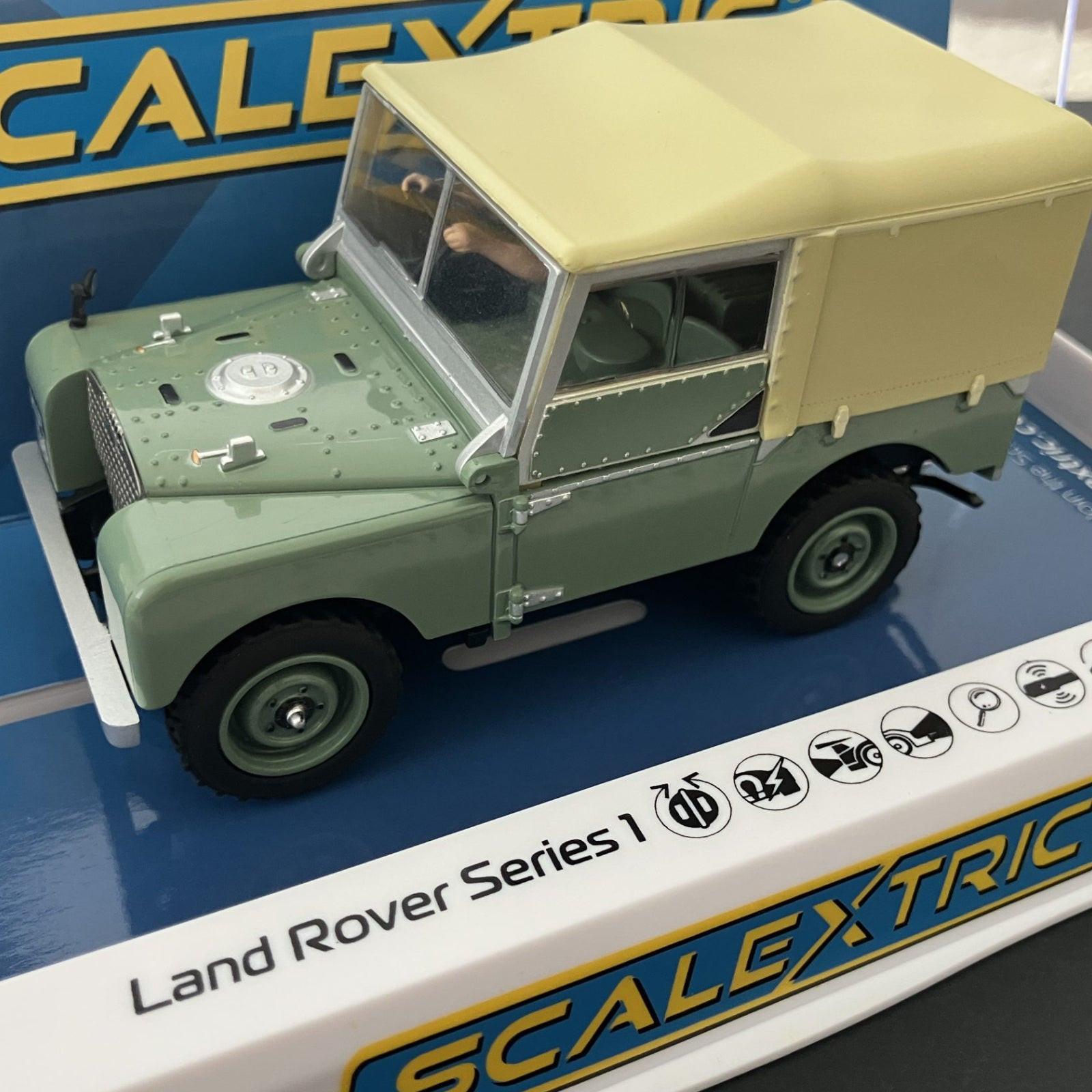 Scalextric C4600 Land Rover Series 1 HUE166 1/32 Slot Car DPR | PowerHobby