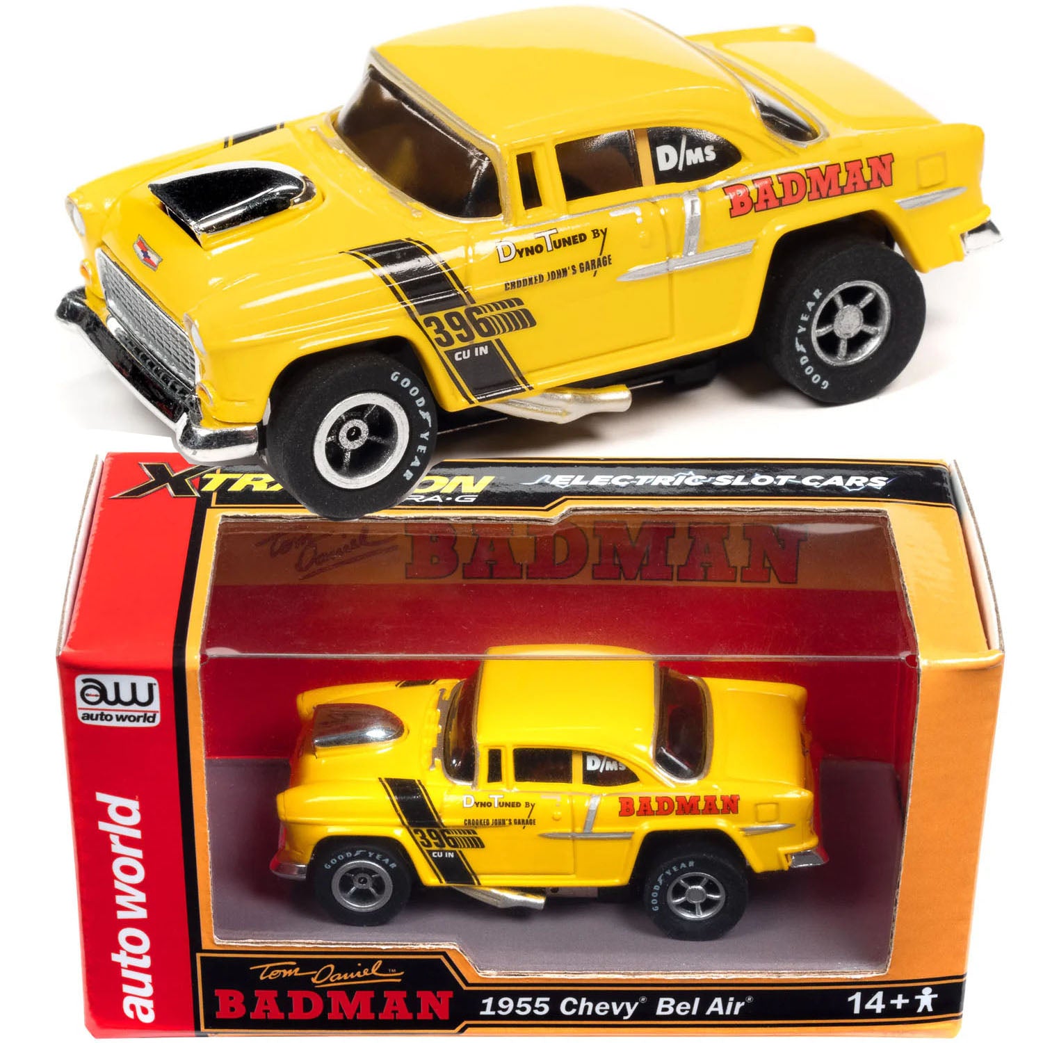 Auto World 1955 Chevy Bel Air Badman 55' Exclusive HO slot car for AFX ...