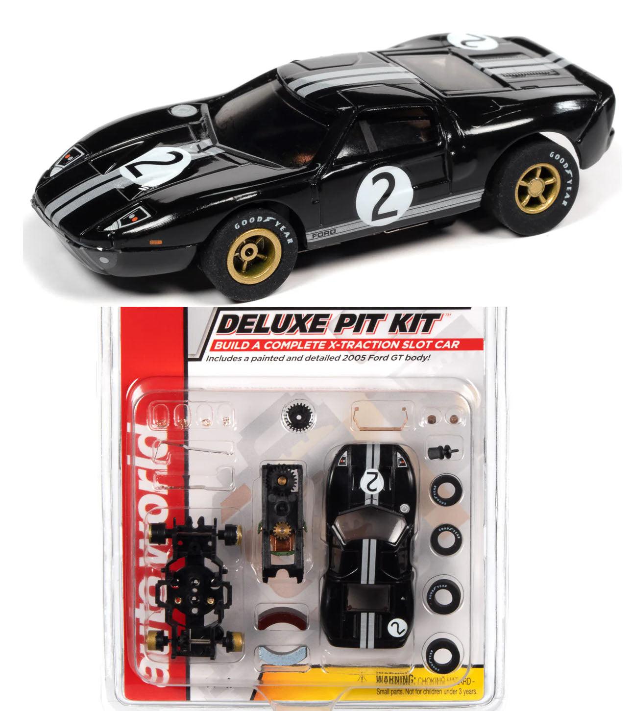 Auto World 2005 Ford GT Black #2 Deluxe Pit Kit HO slot car for AFX ...