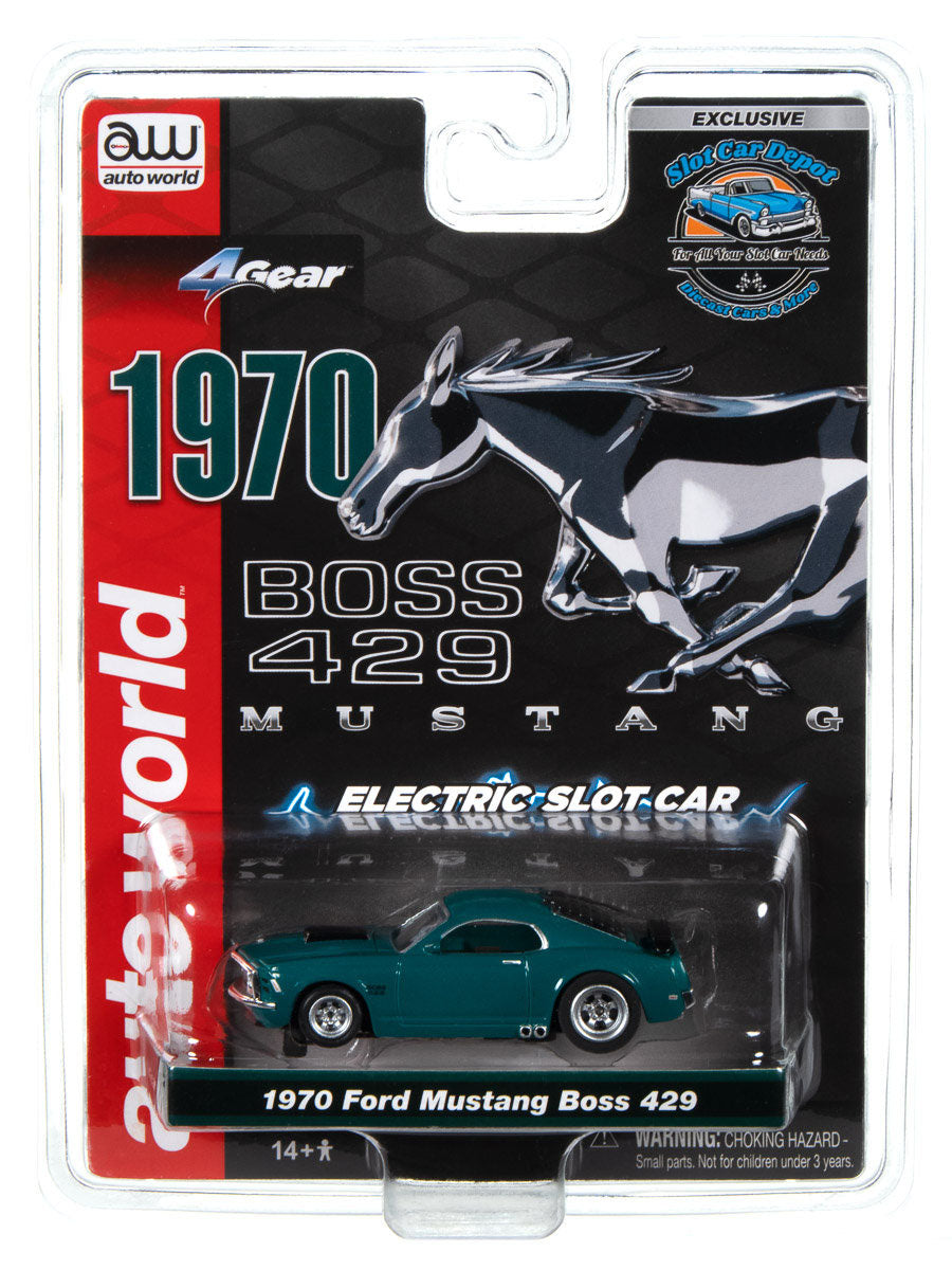 Auto World Exclusive 1970 Ford Mustang Boss 429 HO Slot Car for AFX | PowerHobby