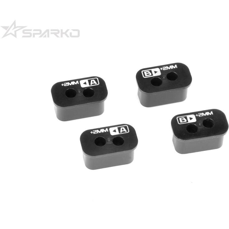 Sparko CNC Rear Hub Insert off Set +2mm | PowerHobby
