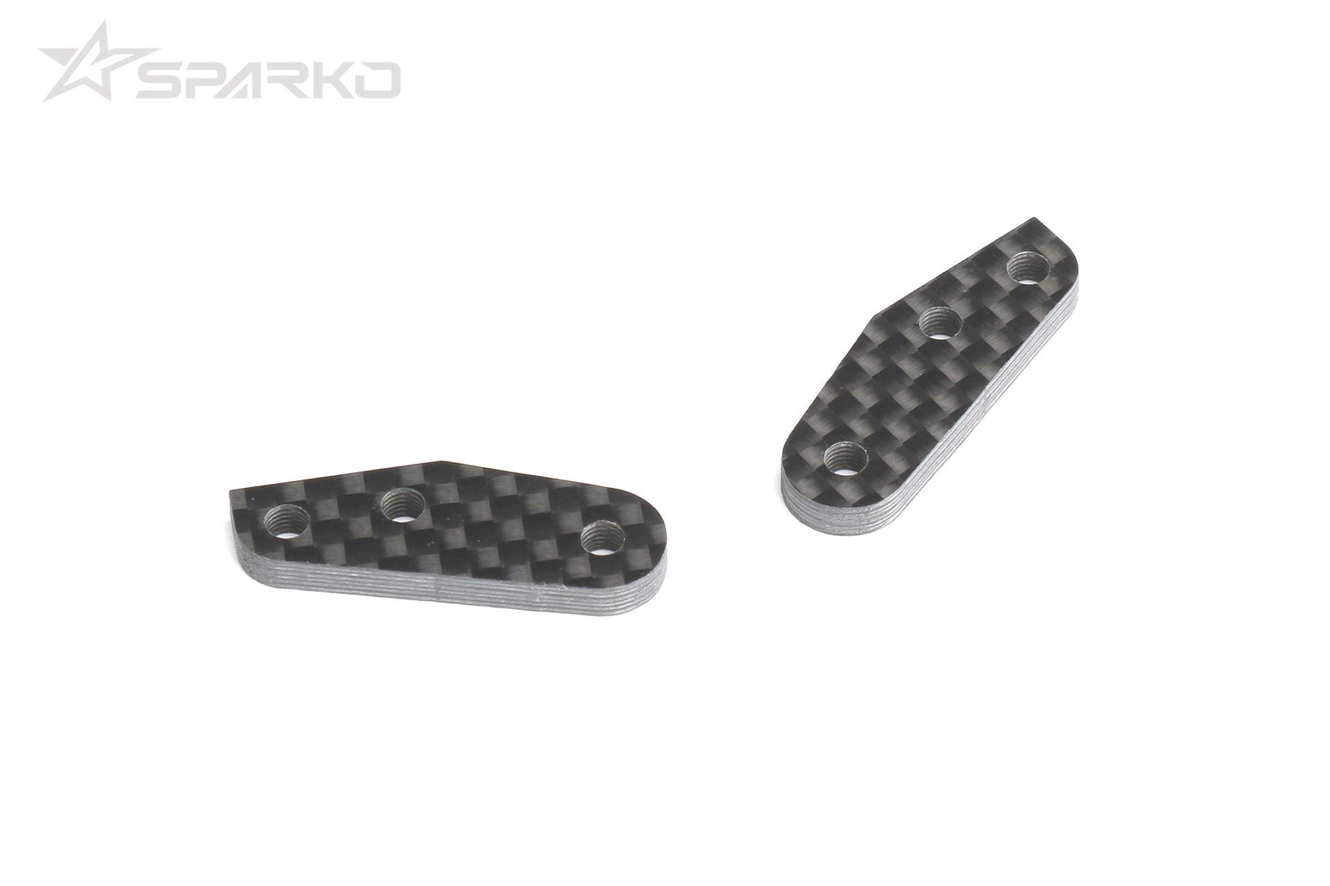 Sparko F8T Truggy Carbon Fiber Steering Knuckle Plate (R=L) 3.0mm (2pcs ...
