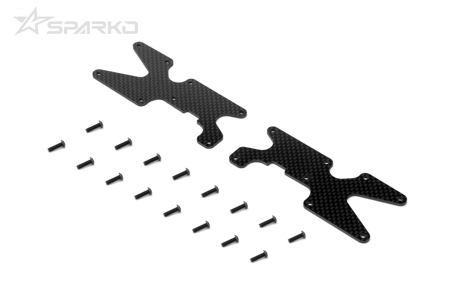 Sparko F8T Carbon Front Arm covers 2.0mm - 2pcs | PowerHobby