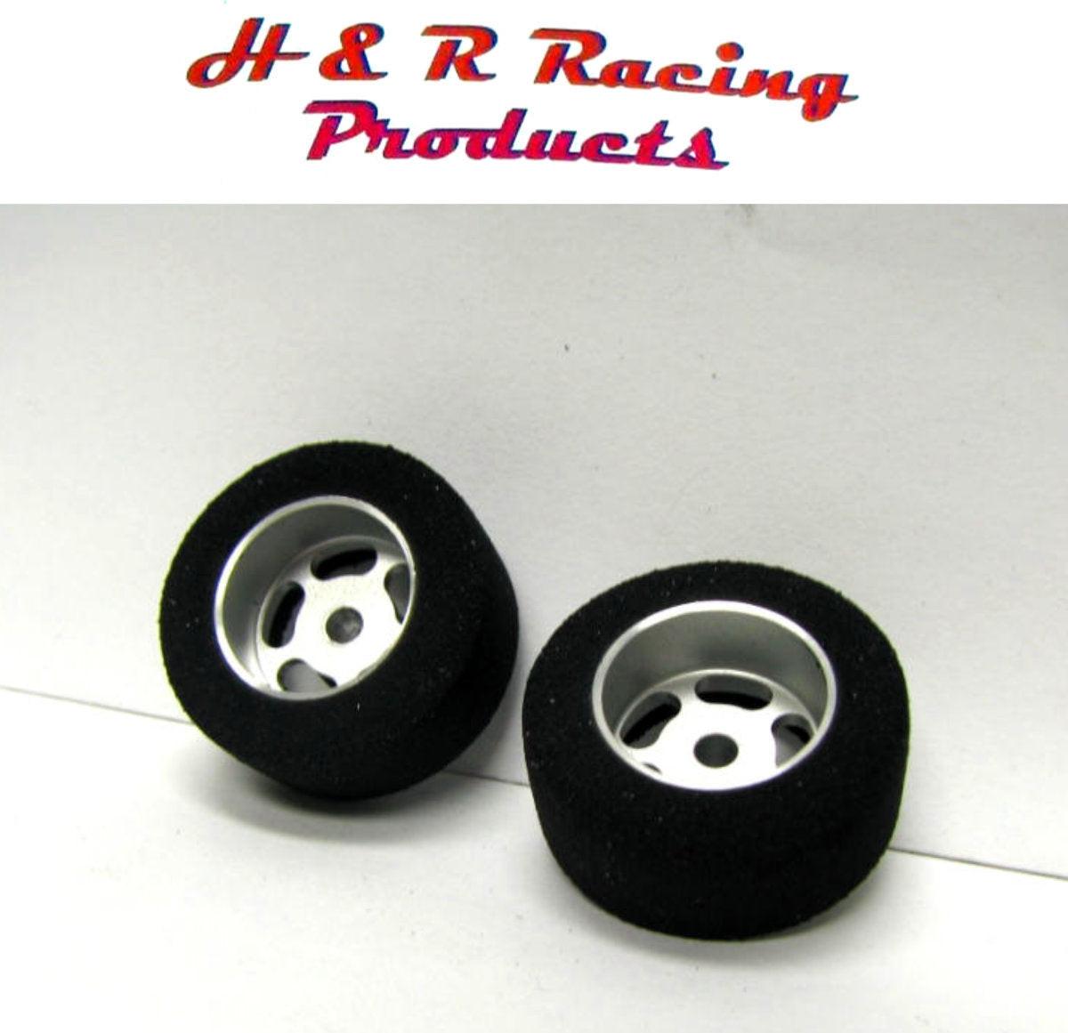 H&R Racing HR1209 Front Fish Foam Tires 27x12 Wheels 1/24 Slot Car 1/8 ...