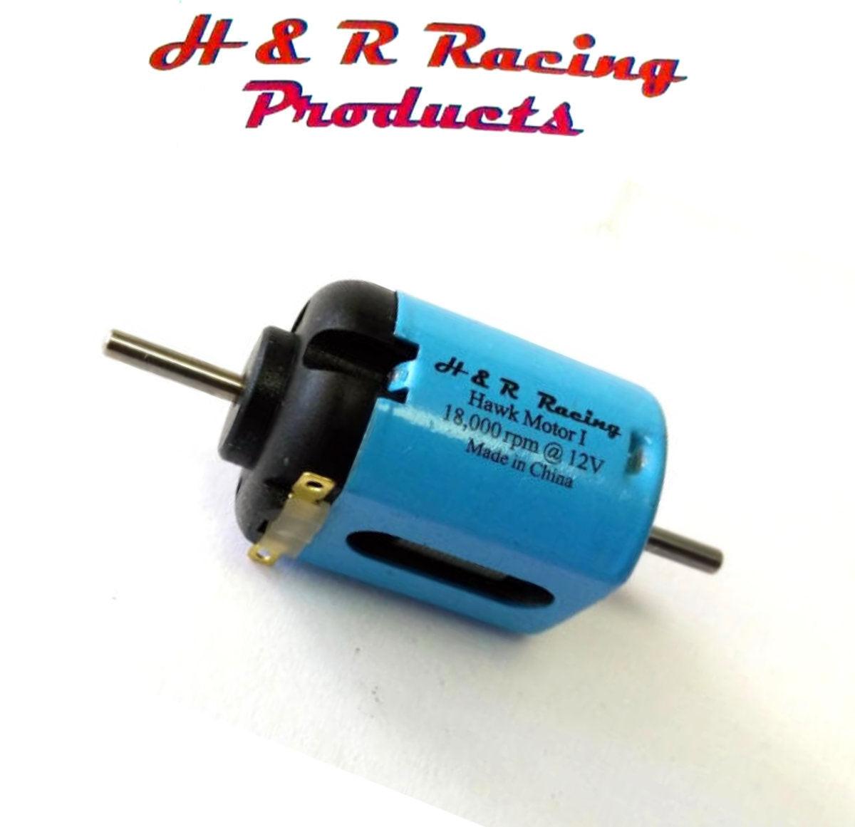 H&R Racing HRMH1 Hawk Motor 18,000 RPM 18K 2mm Double Shaft 1/24 Slot ...