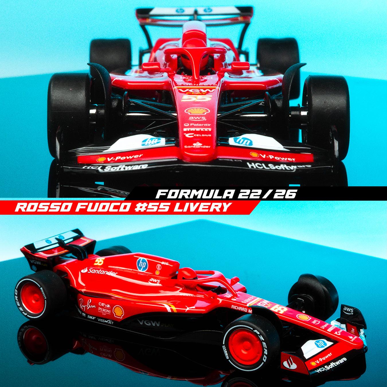 NSR Ferrari F1-75 Formula 22/26 Carlos Sainz 1/32 Slot Car NSR-0564 ...