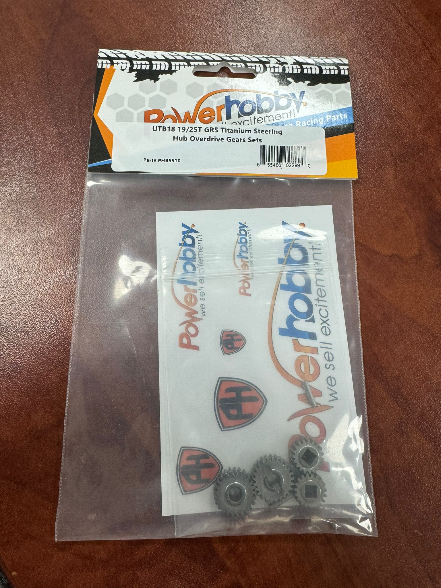 Powerhobby UTB18 19T / 25T GR5 Titanium Steering Hub Overdrive Gears ...