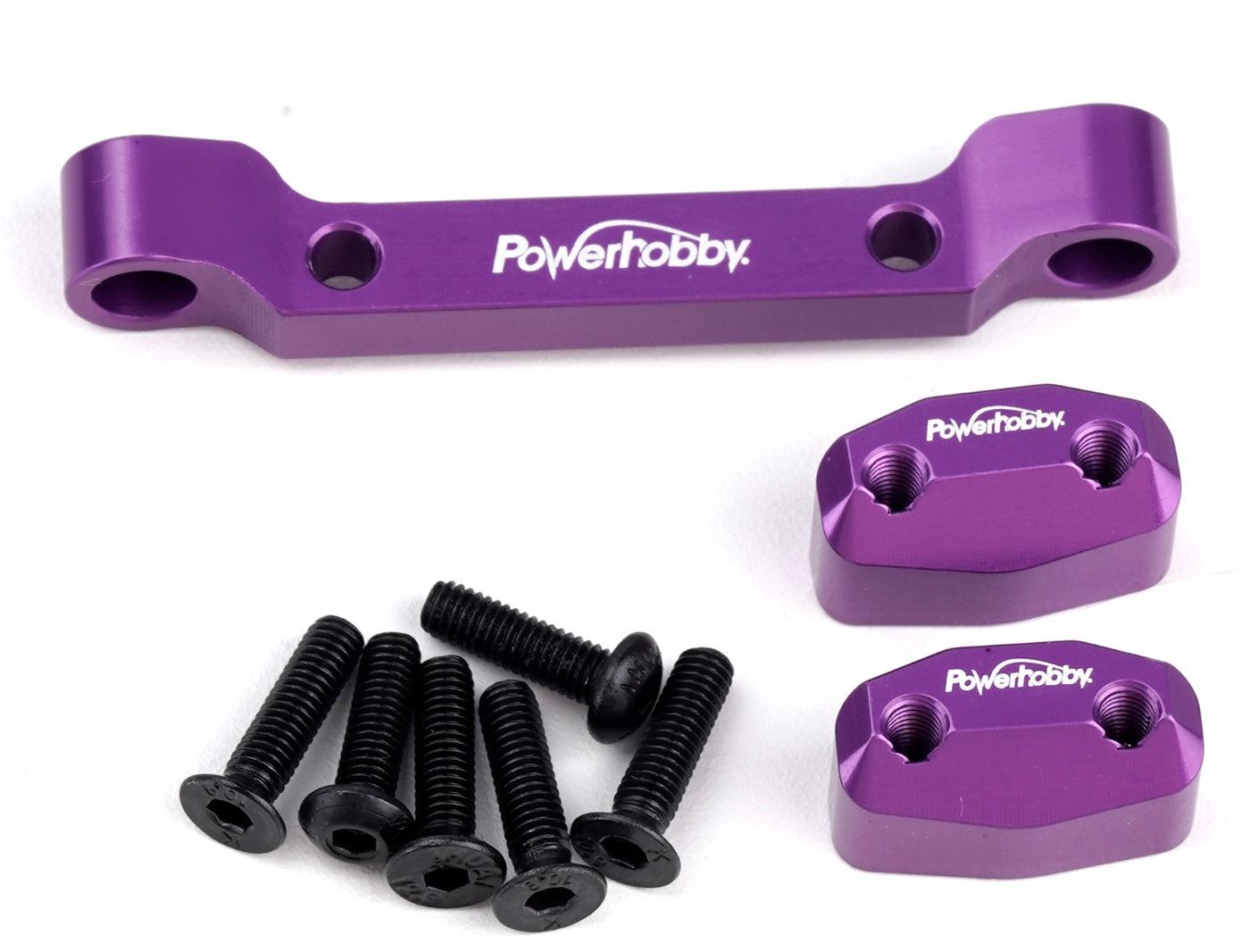 Powerhobby Aluminum Front Pivot Block Purple HPI RS4 Sport3 | PowerHobby