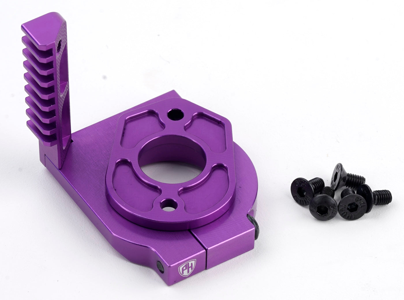 Powerhobby Aluminum Motor Heat Sink Mount Purple HPI RS4 Sport3 ...