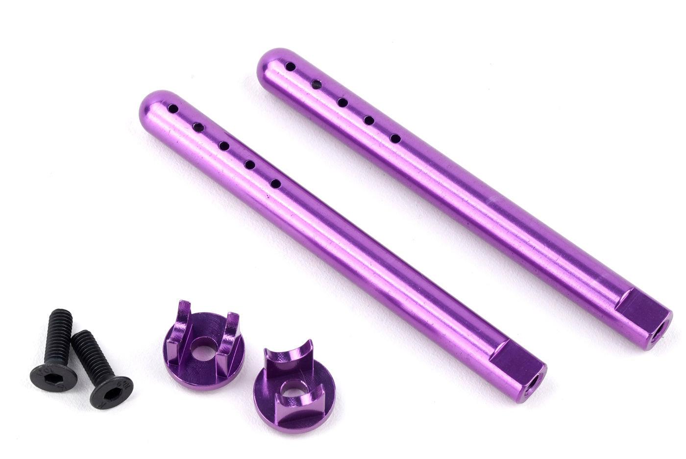 Powerhobby Aluminum Front Body Mounts Purple HPI RS4 Sport3 | PowerHobby