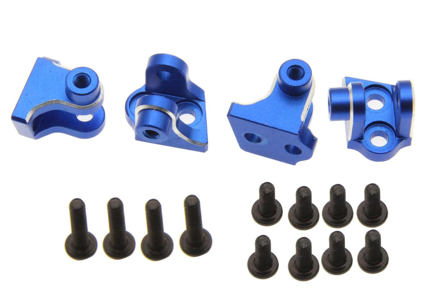 Powerhobby Aluminum Lower 4-Link Mount Set Blue Losi Mini LMT | PowerHobby