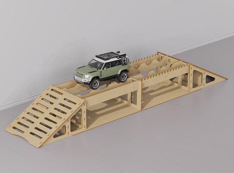 High Density RC Crawler Wood Trail Small Hill Bridge (H Style) | PowerHobby