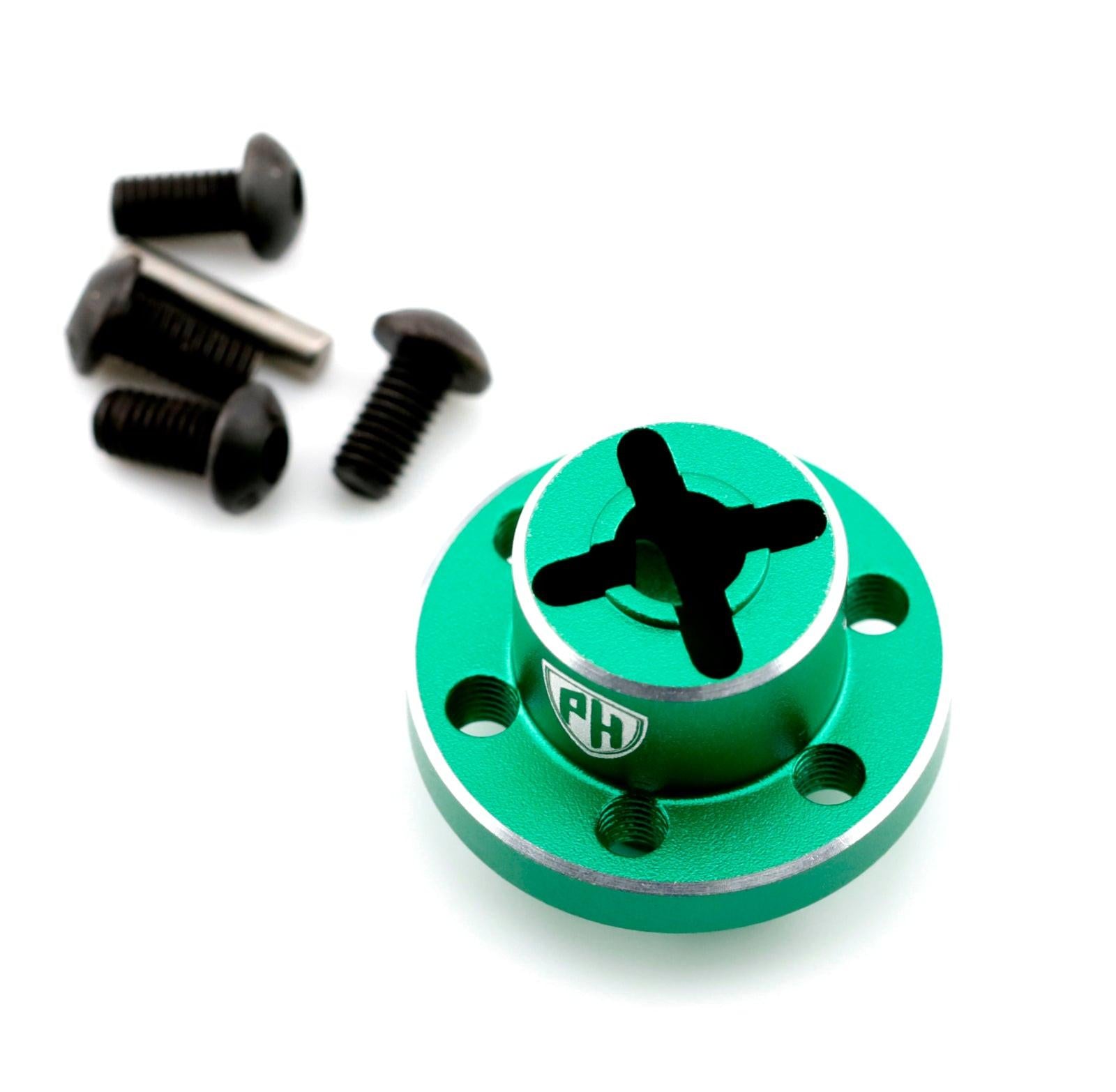 Powerhobby Aluminum Rear Gearbox Adapter Green MST RMX 2.5 | PowerHobby