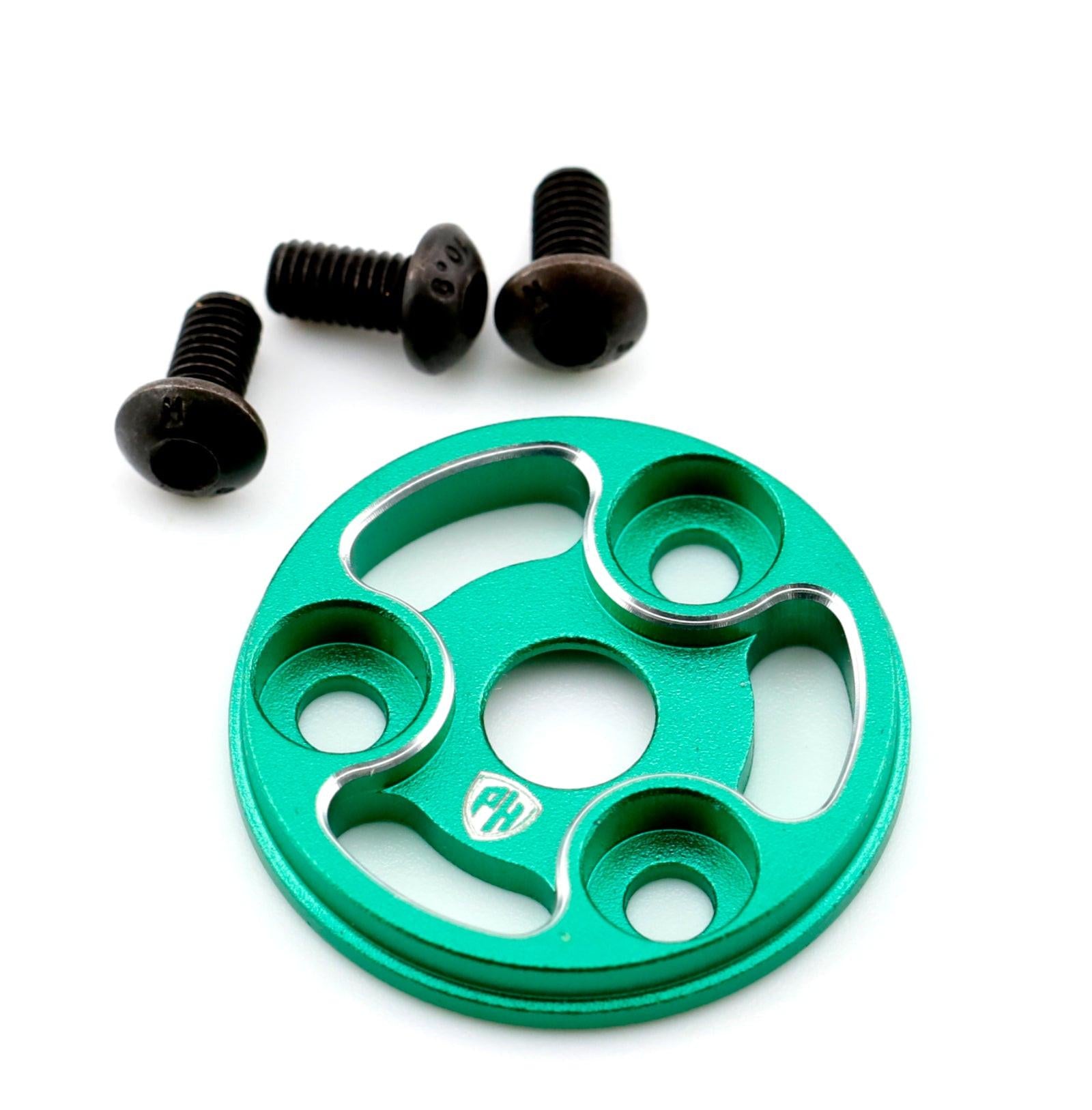 Powerhobby Aluminum Spur Gear Cover Green MST RMX 2.5 | PowerHobby