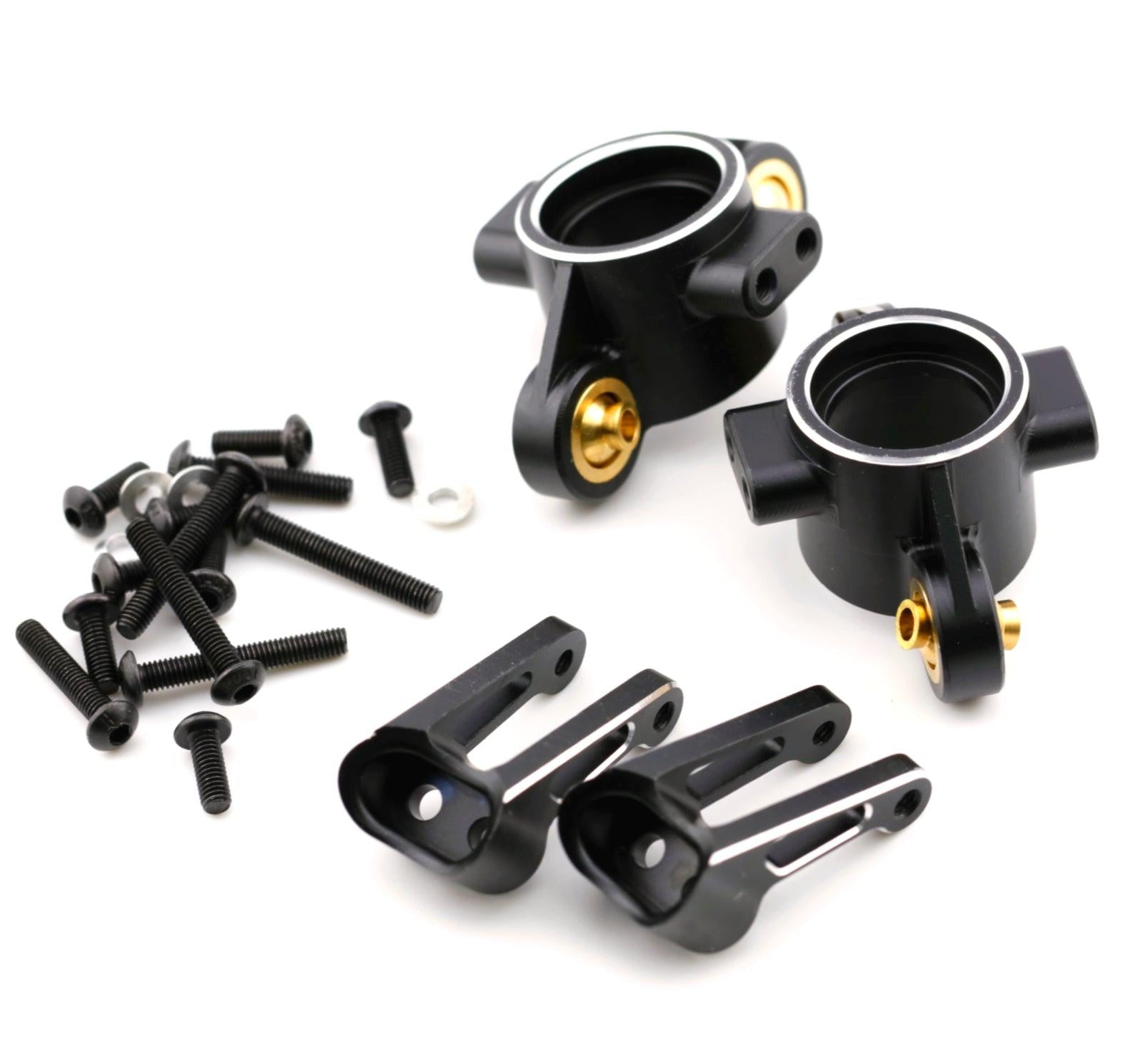 Powerhobby Aluminum HD Front Hub Set Black Kyosho Fazer / Mad Van VE ...