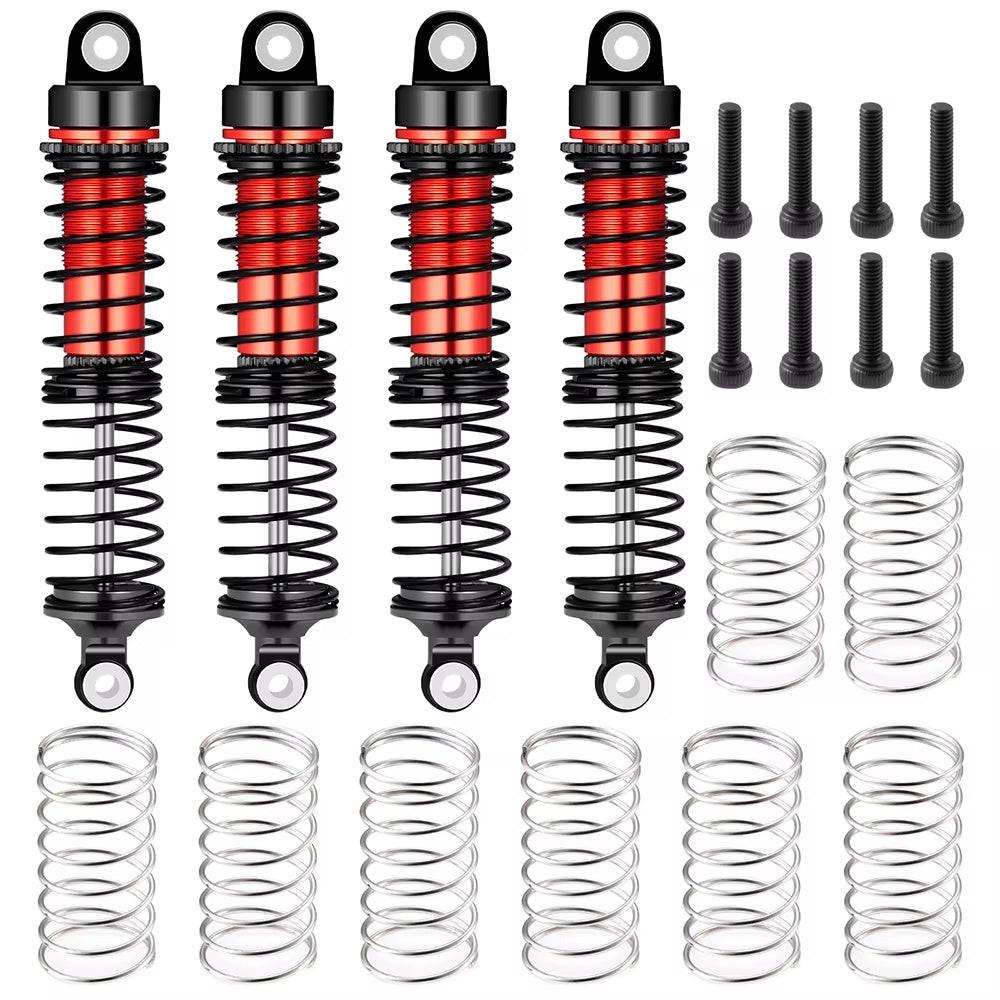 Powerhobby Aluminum Front / Rear Shocks (4) Traxxas Latrax Teton Red ...