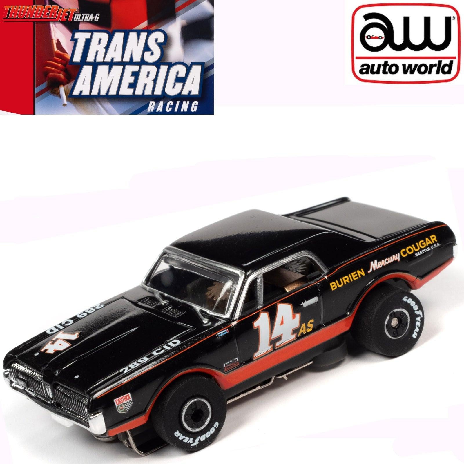 Auto World 1967 Mercury Cougar A.J. Foyt HO Slot Car SC357 fits AFX ...