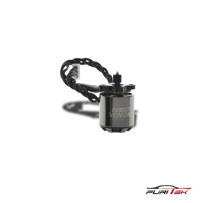 FURITEK VENOM 3450KV BRUSHLESS MOTOR WITH 11T STEEL PINION AXIAL SCX24 ...