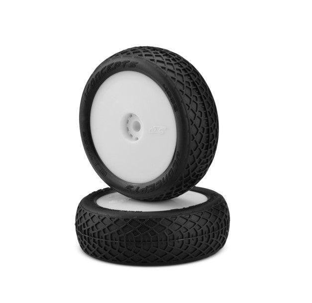 JConcepts Losi Mini-B Ellipse Mounted Front Tires White (2) Green ...