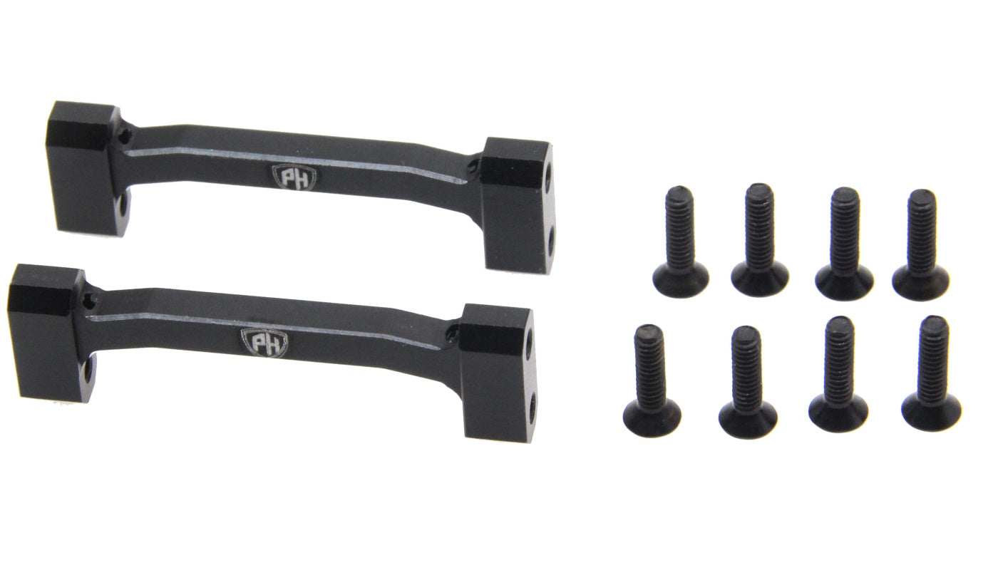 Powerhobby Aluminum Crossbar Shock Mount Black Losi Mini LMT | PowerHobby