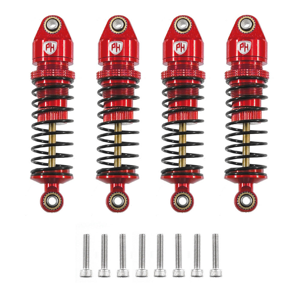 Powerhobby Aluminum Front & Rear Shocks (4) Arrma Grom Red | PowerHobby