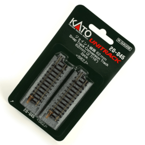 Kato 20-045 N Scale 62mm (2 7/16") Snap-Track Conversion Track [1 pc ...