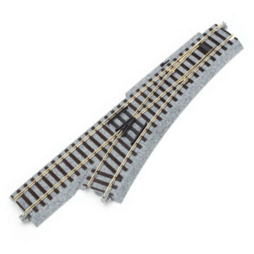 Kato 2-840 HO #4 Manual Left Turnout with 490mm (19 1/4") Radius Curve UniTrack | PowerHobby