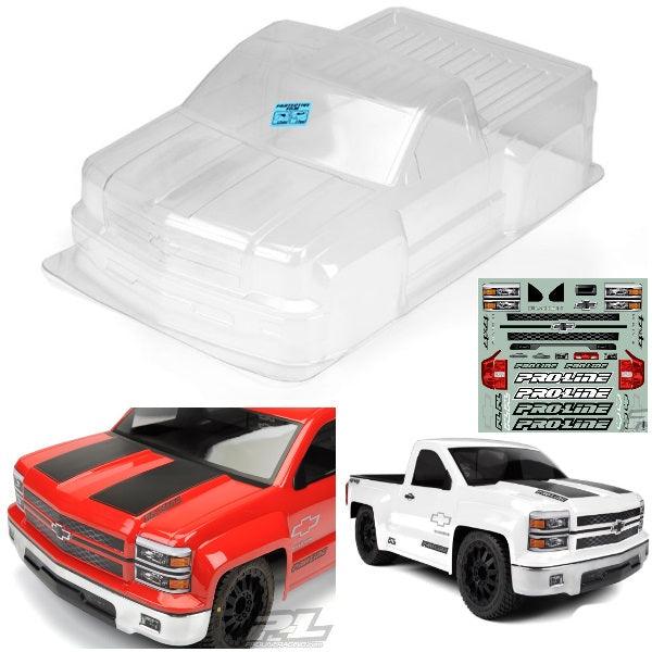 Pro-Line 3457-00 Chevy Silverado Pro-Touring Clear Body PRO-2 S / Slash ...
