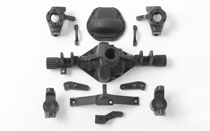 RC4WD RC4Z-A0119 D44 Plastic FRONT Axle Parts C-Hub Knuckles case Truss ...