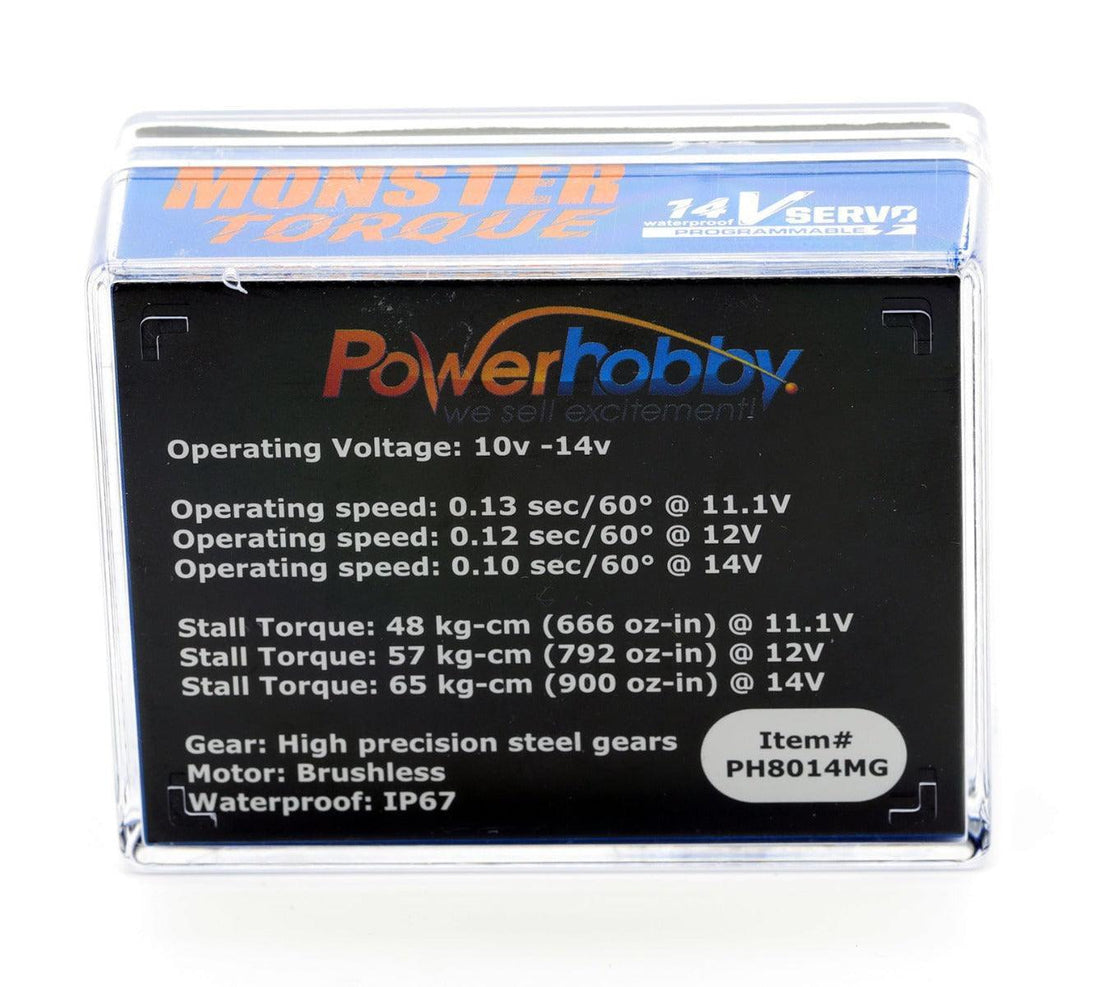 Powerhobby 8014MG 14v Programmable Waterproof HV Brushless 3s Lipo ...