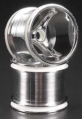 RPM 81793 Talonz 3-Spoke Chrome Front Wheels (2) Nitro Rustler Nitro ...