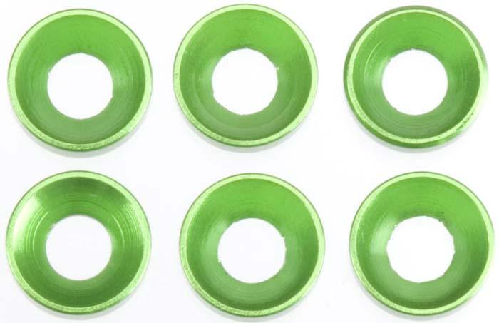 Axial AX1101 AX10 Score Cone Washer 3x6.9x2mm (6) | PowerHobby