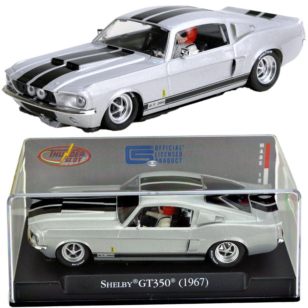 ThunderSlot 1967 Ford Shelby Mustang GT350 Silver Thunder Slot Car 1/32 ...