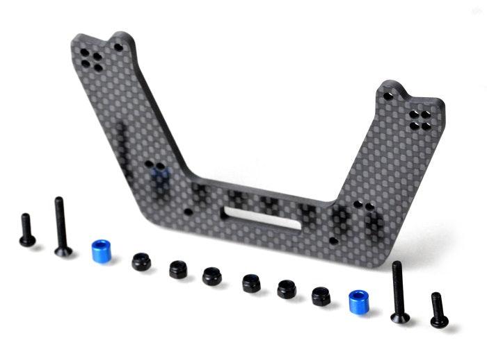 Exotek 1982 Carbon Fiber Front Drag Tower for Shorter 4Tec Shock Traxx