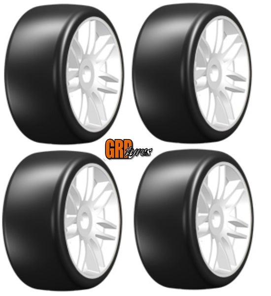GRP GTH02-S5 GT T02 Slick S5 Medium Mounted Belted Tires (4) 1/8 Buggy ...