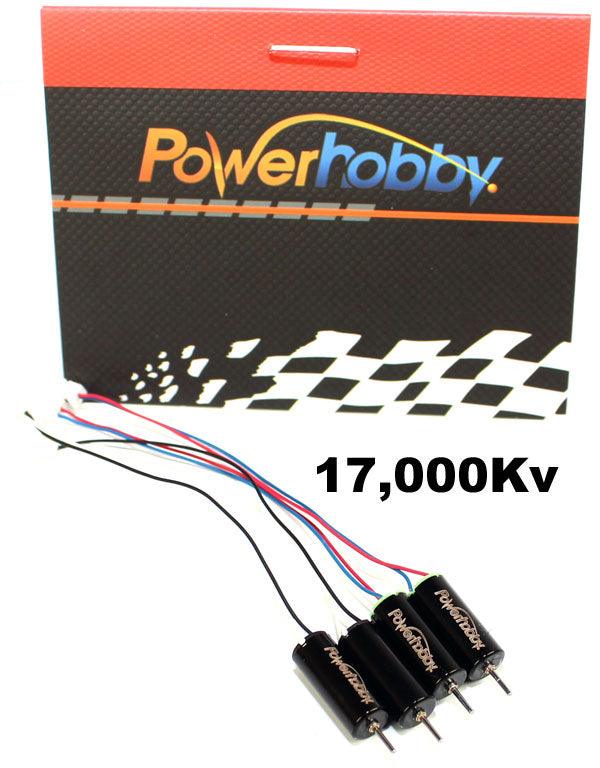 Powerhobby RX0615-17 17000kv Micro Brushed Motor Set Black | PowerHobby