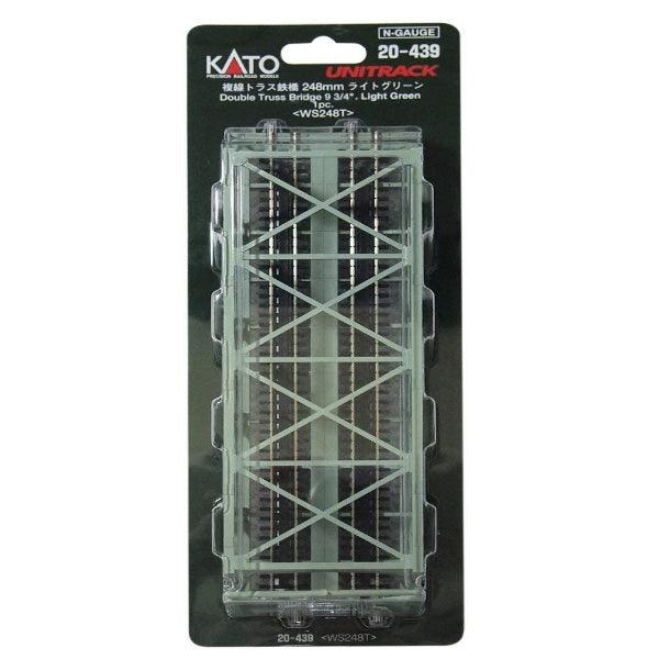 Kato 20-439 N Gauge Double-Track Railway Bridge Truss (Light Green ...