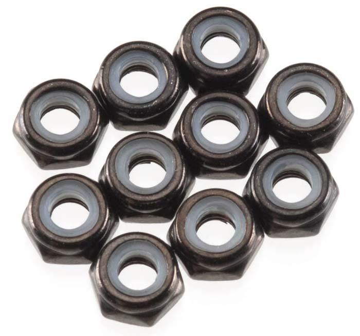 Axial AXA1052 Nylon Locking Hex Nut M3 Wraith XR10 EXO Score Bomber ...